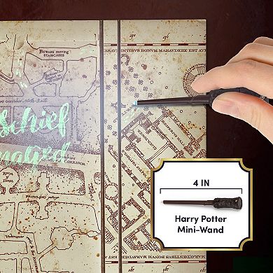Wow! Stuff Harry Potter Wizarding World Mischief Managed Diary Marauders Map with UV Reveal Wand