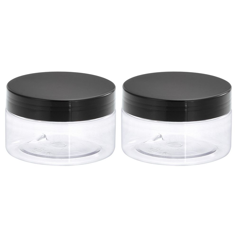 Round Plastic Jars with Screw Top Lid, 7oz Empty Containers for ...
