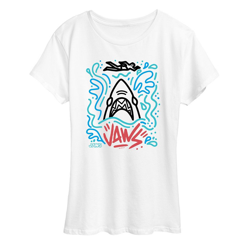 Women's Jaws Doodles Graphic Tee
