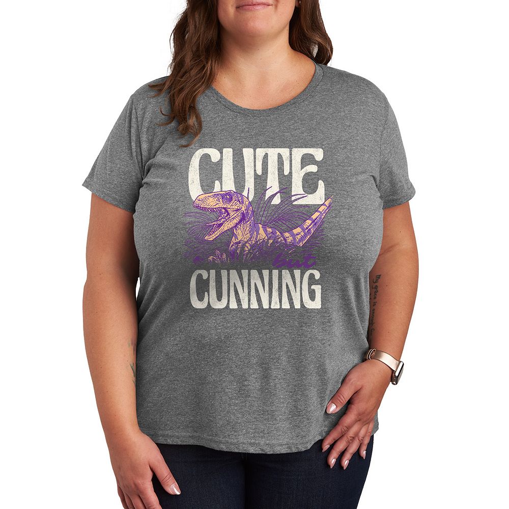 Plus Size Jurassic Park Cute But Cunning Graphic Tee