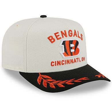 Men's New Era Cream/Black Cincinnati Bengals 2025 NFL Draft A-Frame ...
