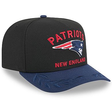 Men's New Era Black/Navy New England Patriots 2025 NFL Draft A-Frame ...