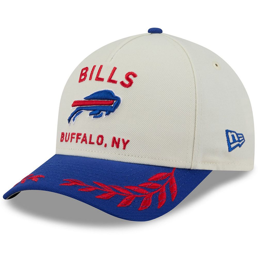 Men's New Era Cream/Royal Buffalo Bills 2025 NFL Draft 9FORTY A-Frame M ...