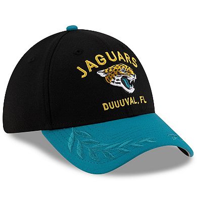 Men's New Era Black/Teal Jacksonville Jaguars 2025 NFL Draft 39THIRTY ...