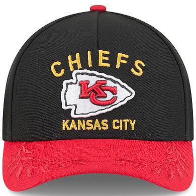 Men's New Era Black/Red Kansas City Chiefs 2025 NFL Draft 9FORTY A ...