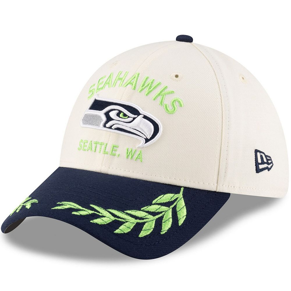 Men's New Era Cream/College Navy Seattle Seahawks 2025 NFL Draft ...