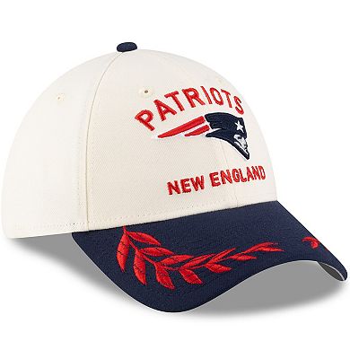 Men's New Era Cream/Navy New England Patriots 2025 NFL Draft 39THIRTY ...