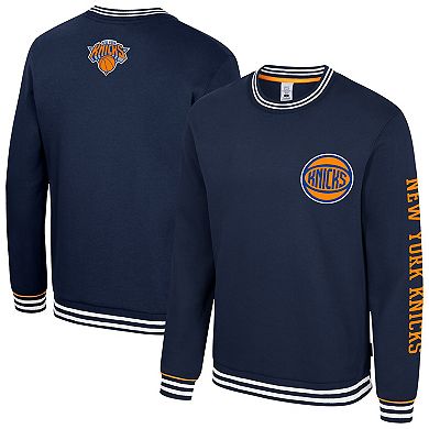 Unisex Stadium Essentials Navy New York Knicks Half-Time 2 Pullover ...