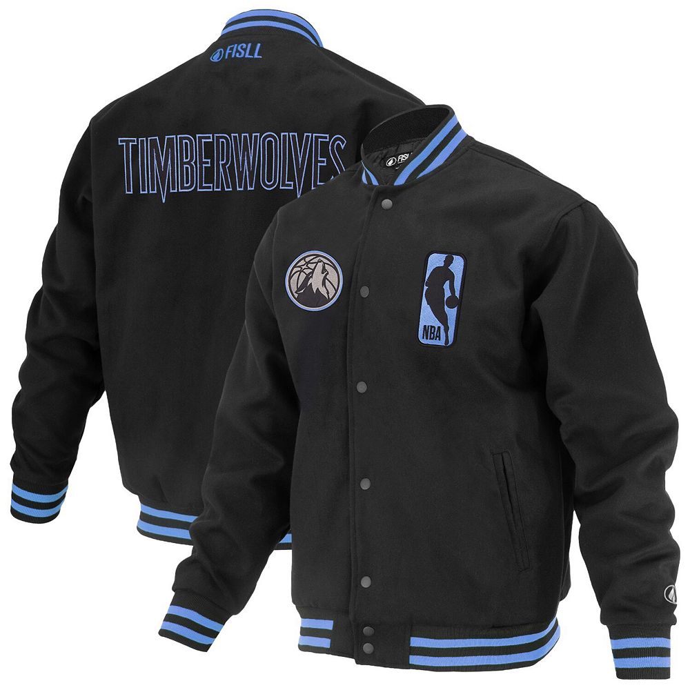 Unisex FISLL Black Minnesota Timberwolves Logoman Shadow Collection ...