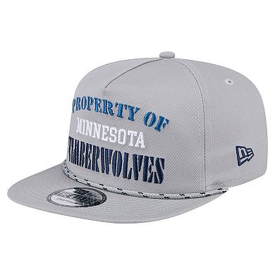 Men's New Era Gray Minnesota Timberwolves Throwback Property Of Golfer ...