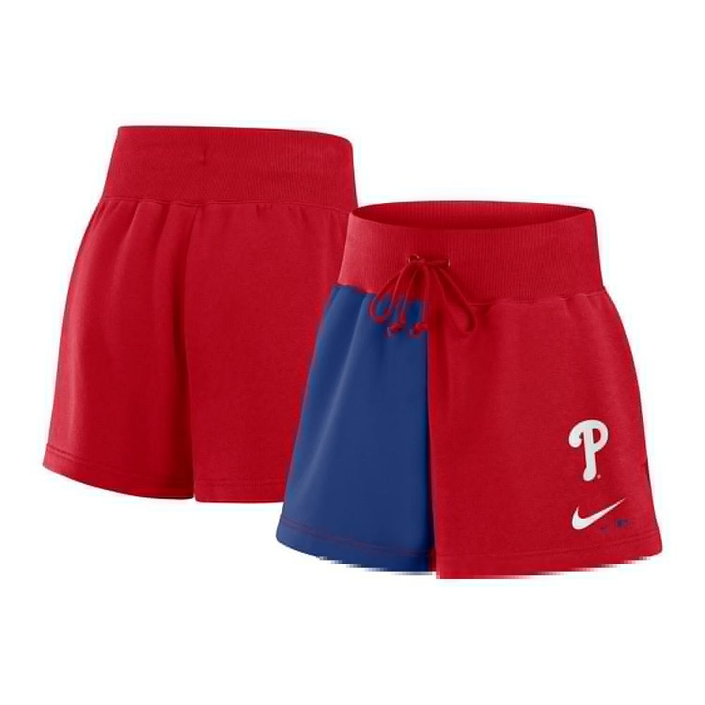 Women's Nike Red/Royal Philadelphia Phillies Color-Block Phoenix Fleece ...
