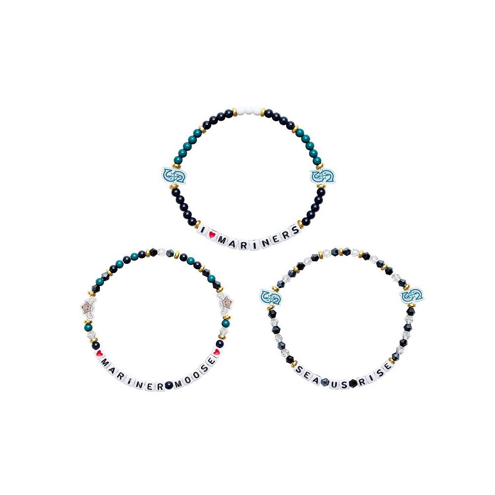 FOCO Seattle Mariners 3-Pack Friendship Bracelet Set