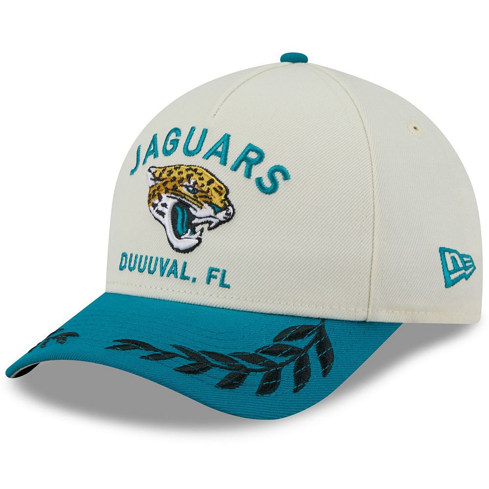 Men's New Era Cream/Teal Jacksonville Jaguars 2025 NFL Draft 9FORTY A ...