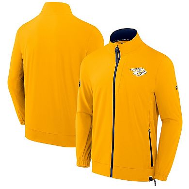 Men's Fanatics Gold Nashville Predators Authentic Pro Rink Coaches Full ...