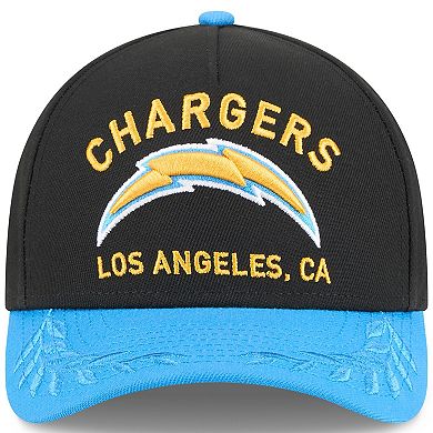 Youth New Era Black/Powder Blue Los Angeles Chargers 2025 NFL Draft ...