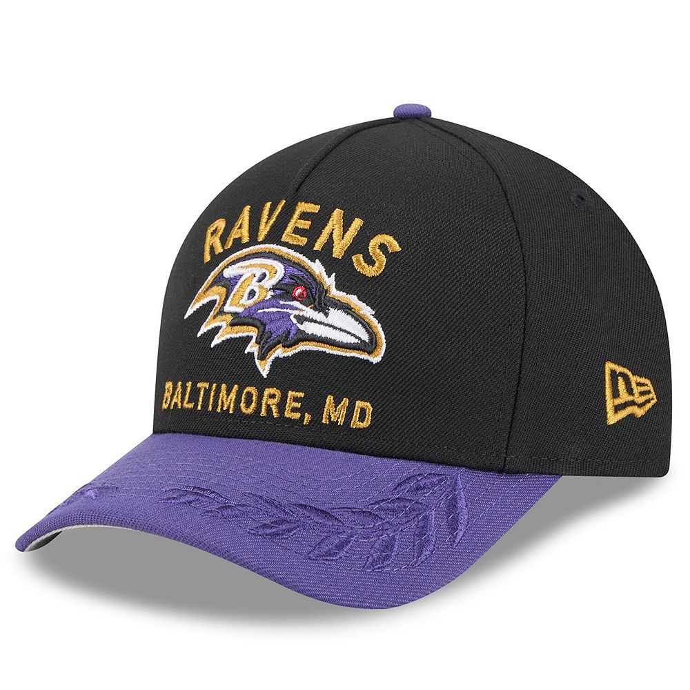 Youth New Era Black/Purple Baltimore Ravens 2025 NFL Draft 9FORTY A ...