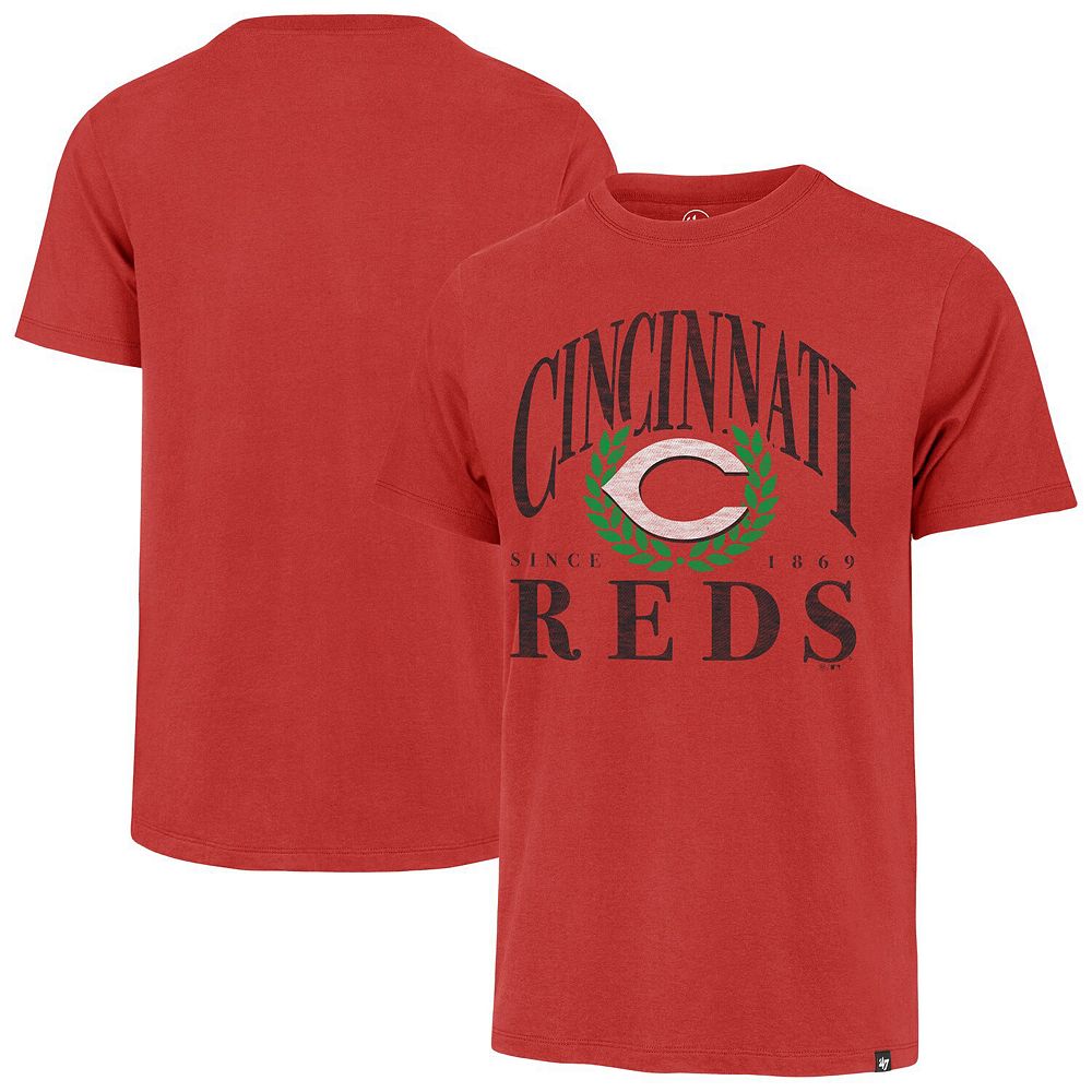 Men's '47 Red Cincinnati Reds Pitchout Franklin T-Shirt