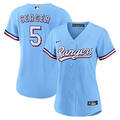 Women's Nike Corey Seager Light Blue Texas Rangers Alternate Replica ...