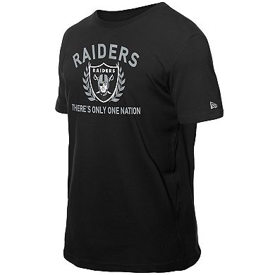Men's New Era Black Las Vegas Raiders 2025 NFL Draft T-Shirt