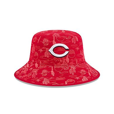 Youth New Era Red Cincinnati Reds 2025 Spring Training All Over Print ...