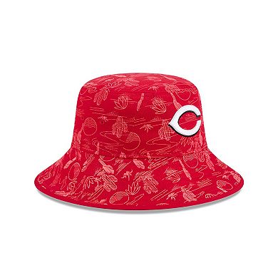 Youth New Era Red Cincinnati Reds 2025 Spring Training All Over Print ...