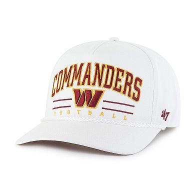 Men's '47 White Washington Commanders Roscoe Hitch Rope Adjustable Hat