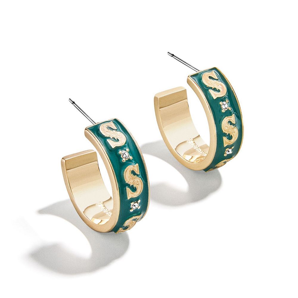 WEAR By Erin Andrews x BaubleBar Seattle Mariners Enamel Hoop Earrings