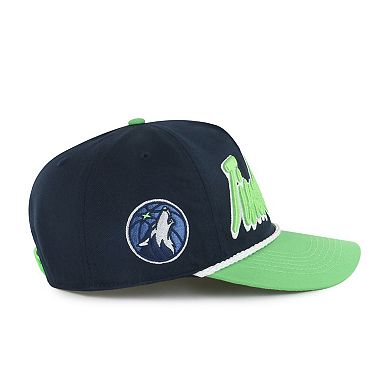 Men's '47 Navy/Green Minnesota Timberwolves Dropshadow Rope Hitch ...