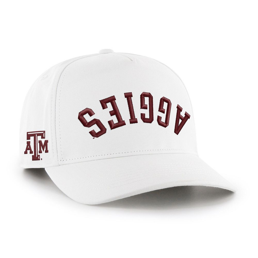 Men's '47 White Texas A&M Aggies Flip Script Hitch Adjustable Hat