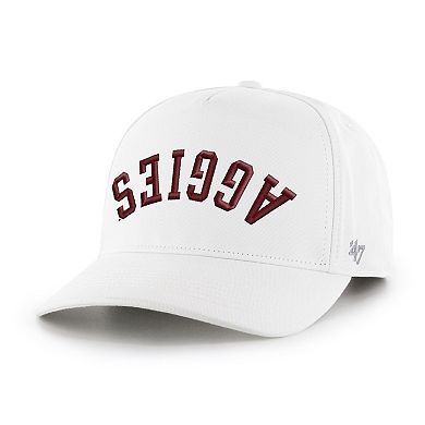 Men's '47 White Texas A&M Aggies Flip Script Hitch Adjustable Hat