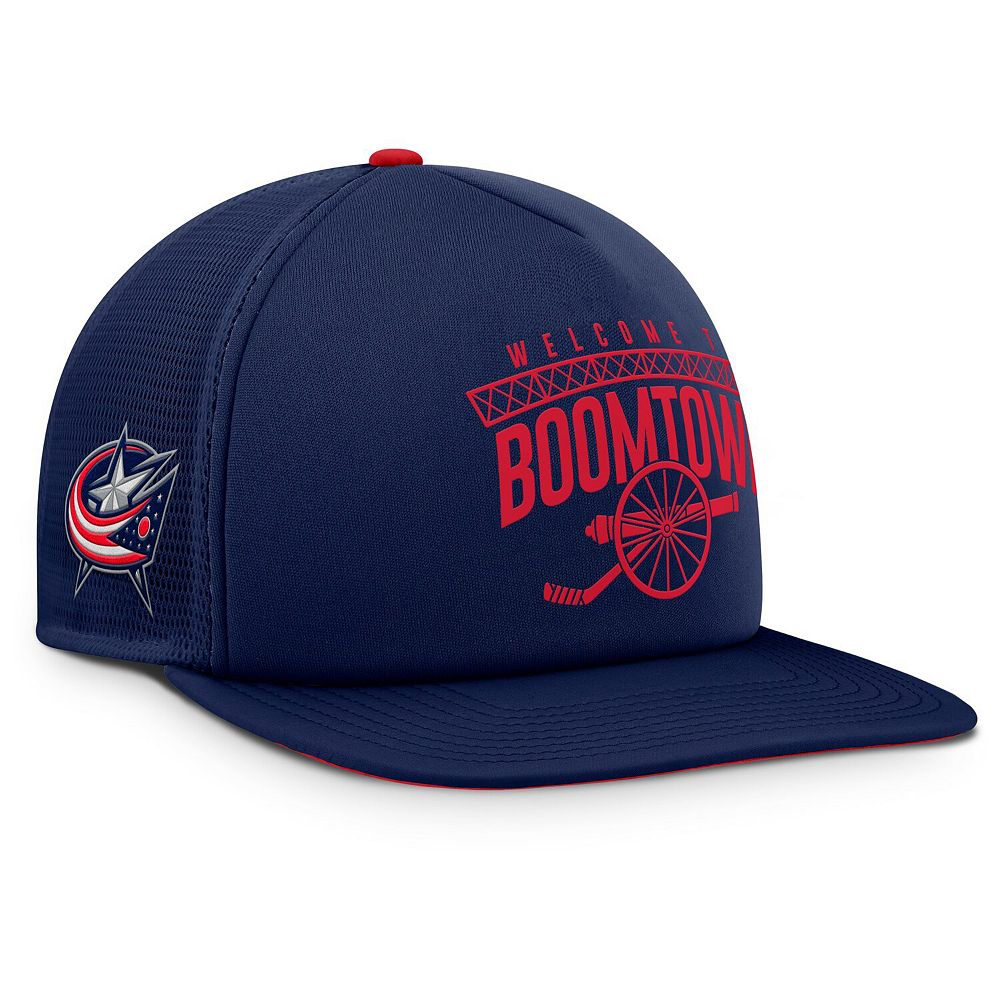 Men's Fanatics Navy Columbus Blue Jackets Rink Hometown Snapback Hat