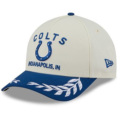 Men's New Era Cream/Royal Indianapolis Colts 2025 NFL Draft 9FORTY A ...
