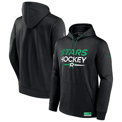 Men's Fanatics Black Dallas Stars Authentic Pro Fleece Pullover Hoodie