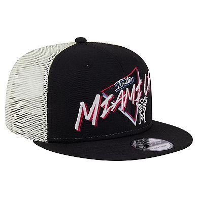 Men's New Era Black Inter Miami CF Neon 9FIFTY Snapback Hat