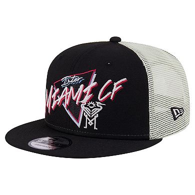 Men's New Era Black Inter Miami CF Neon 9FIFTY Snapback Hat