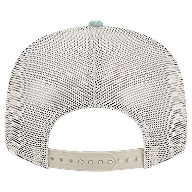 Men's New Era Miami Heat Adventure Denim Split Panel 9FIFTY Snapback ...