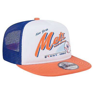 Youth New Era White New York Mets Retro 9FIFTY Snapback Hat