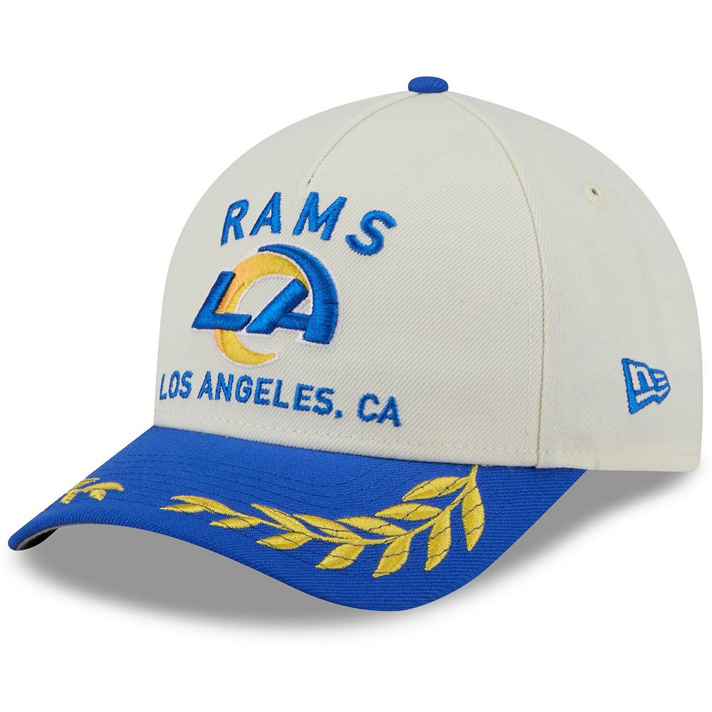 Men's New Era Cream/Royal Los Angeles Rams 2025 NFL Draft 9FORTY A ...