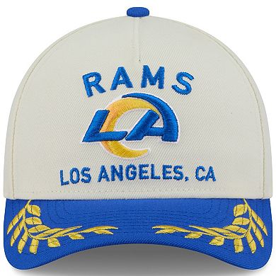 Men's New Era Cream/Royal Los Angeles Rams 2025 NFL Draft 9FORTY A ...