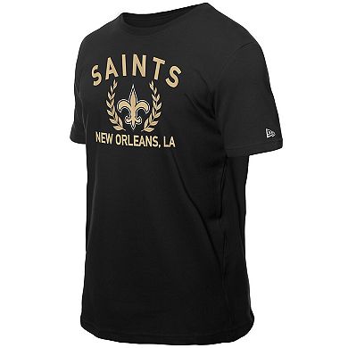 Men's New Era Black New Orleans Saints 2025 NFL Draft T-Shirt