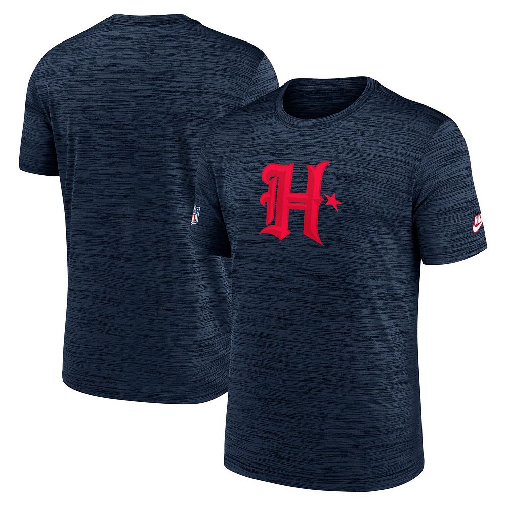 Men's Nike Navy Houston Texans Alternate Logo Velocity Performance T-Shirt