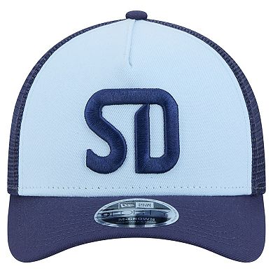 Men's New Era Light Blue San Diego FC Color Pack 9FORTY A-Frame ...
