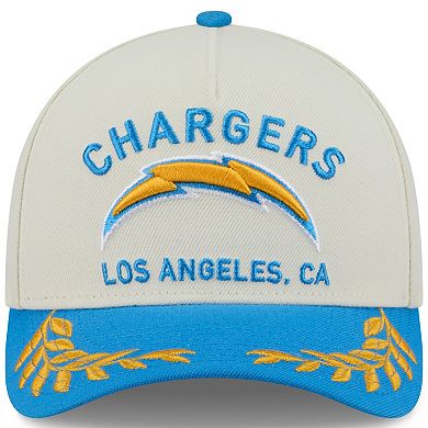 Men's New Era Cream/Powder Blue Los Angeles Chargers 2025 NFL Draft ...