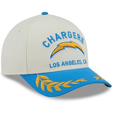 Men's New Era Cream/Powder Blue Los Angeles Chargers 2025 NFL Draft ...
