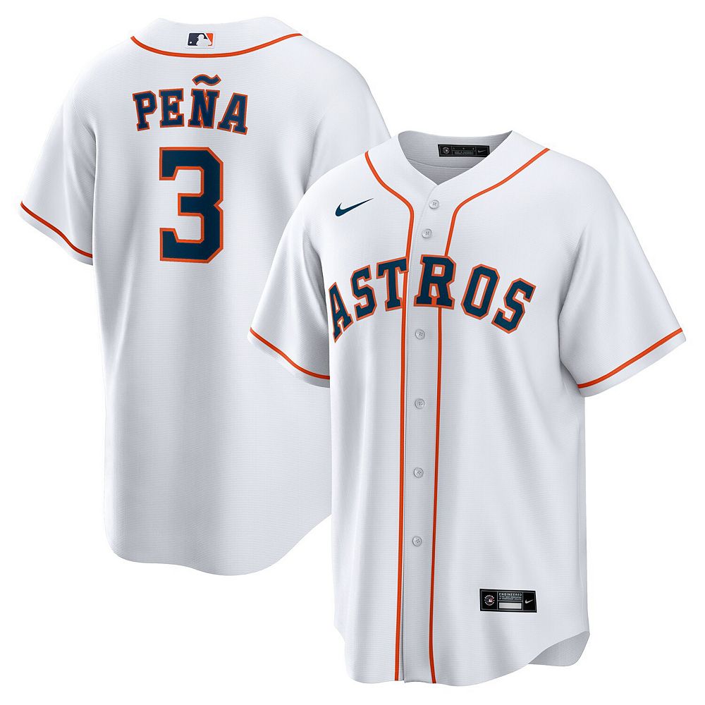 Men's Nike Jeremy Pe̱a White Houston Astros Home Replica Jersey