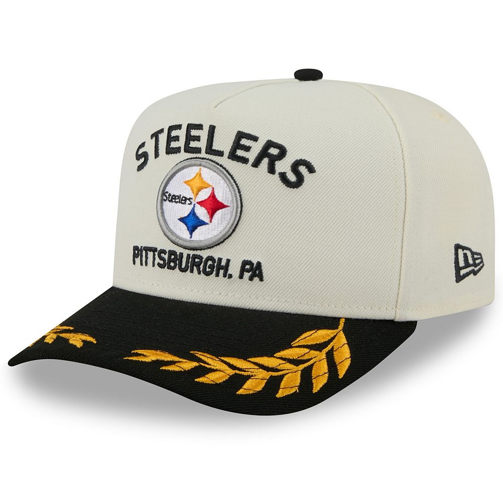 Men's New Era Cream/Black Pittsburgh Steelers 2025 NFL Draft A-Frame ...