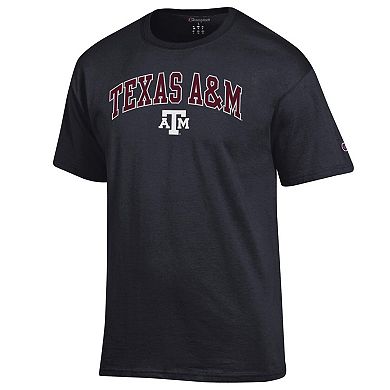 Men's Champion Black Texas A&M Aggies Arched Logo T-Shirt
