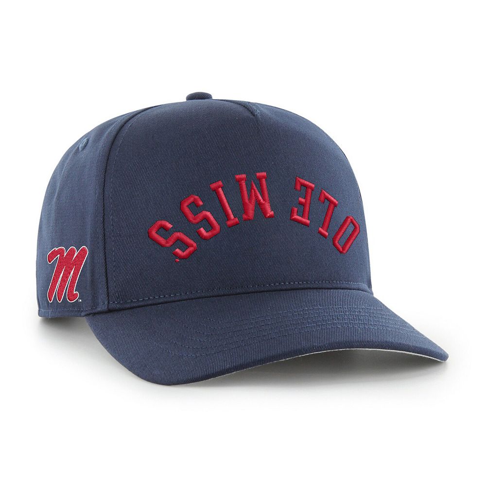 Men's '47 Navy Ole Miss Rebels Flip Script Hitch Adjustable Hat