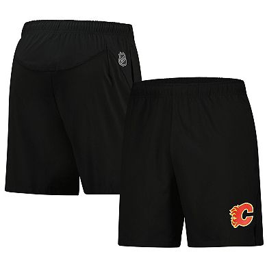 Men's Fanatics Black Calgary Flames Authentic Pro Performance Shorts