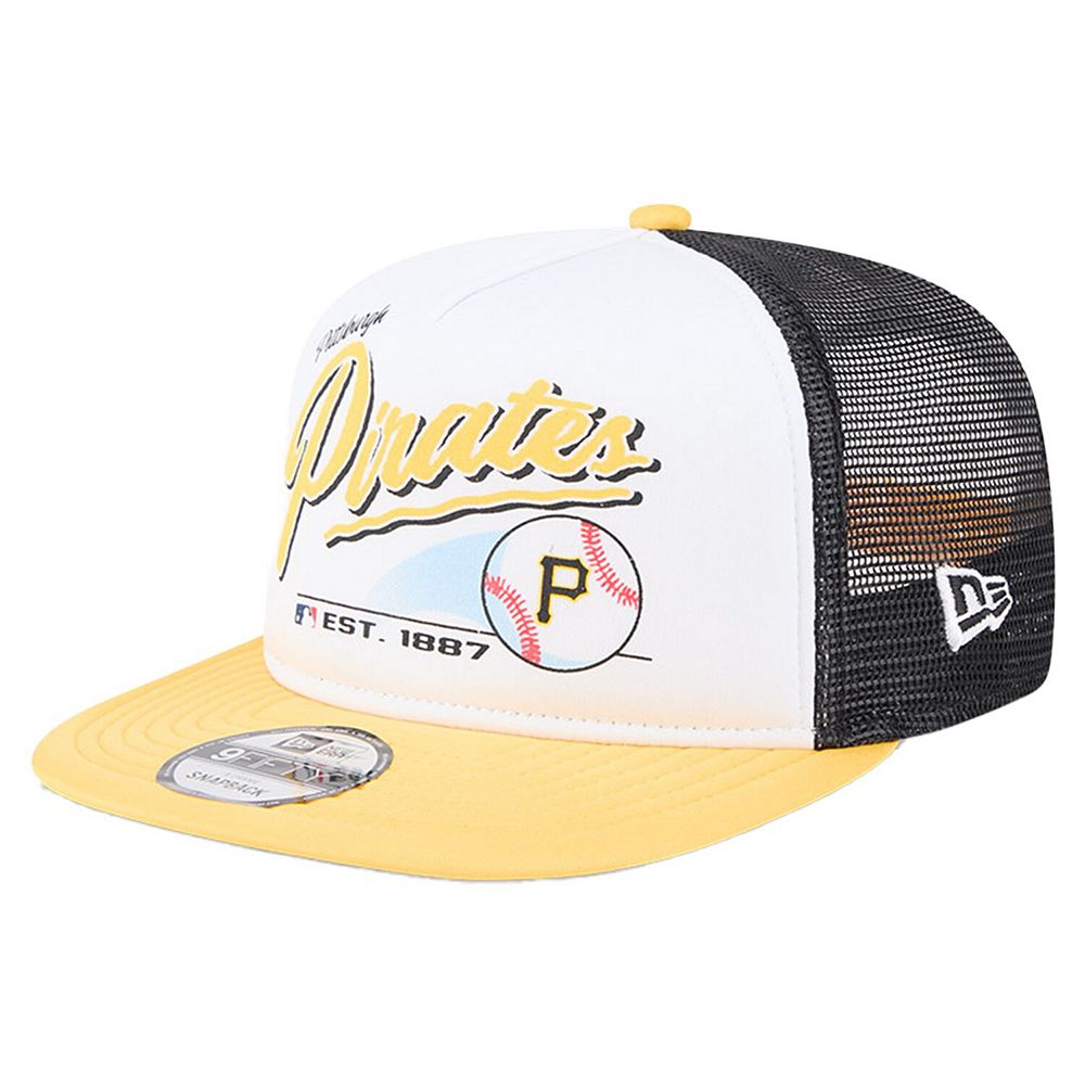 Youth New Era White Pittsburgh Pirates Retro 9FIFTY Snapback Hat